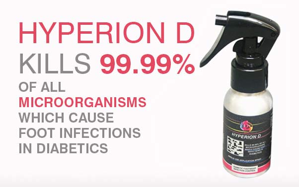 Hyperion Shoe Infection Spray for Diabetics | DLT Podiatry